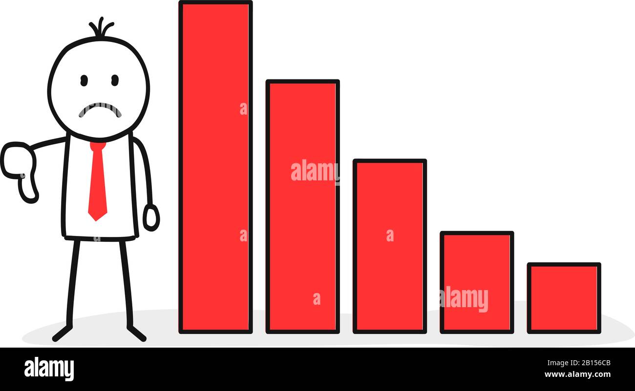 Red decline chart Stock Vector Images - Alamy