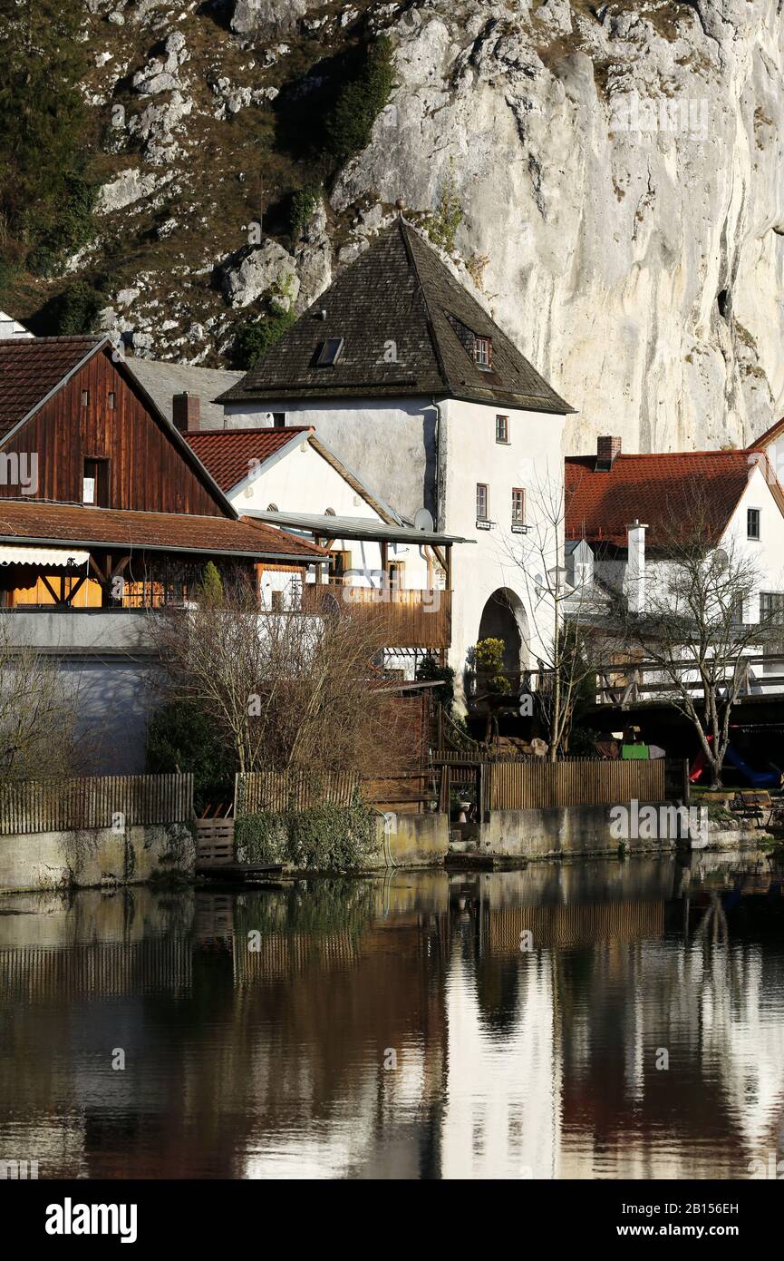 Idyllic view at the village Essing in Bavaria, Germany Stock Photo - Alamy
