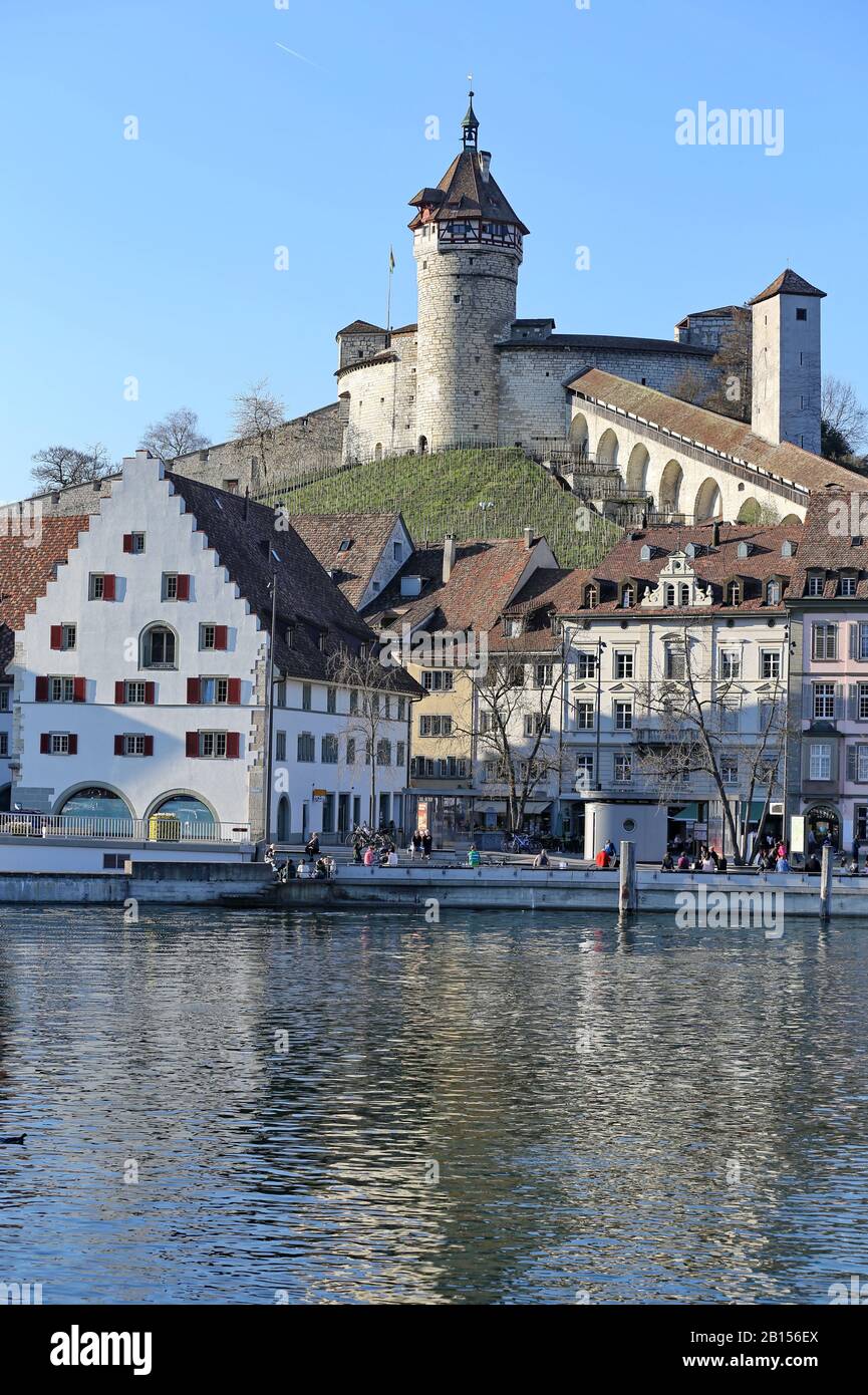 Schaffhausen munot castle switzerland europe hi-res stock photography ...
