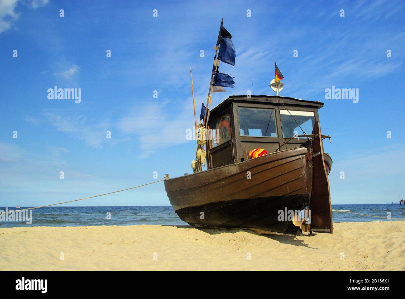 Fischkutter am Strand - fishing cutter on the beach 31 Stock Photo - Alamy
