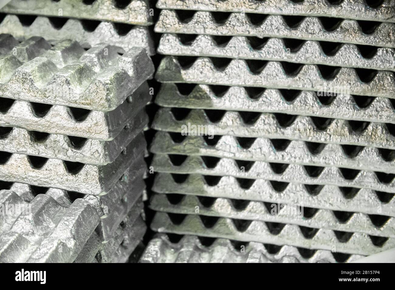 Aluminium ingots stack hi-res stock photography and images - Alamy