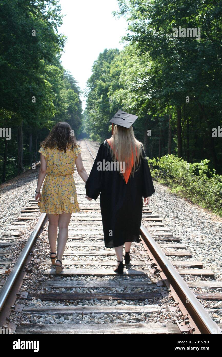 Next Step in Life with best friend Stock Photo - Alamy