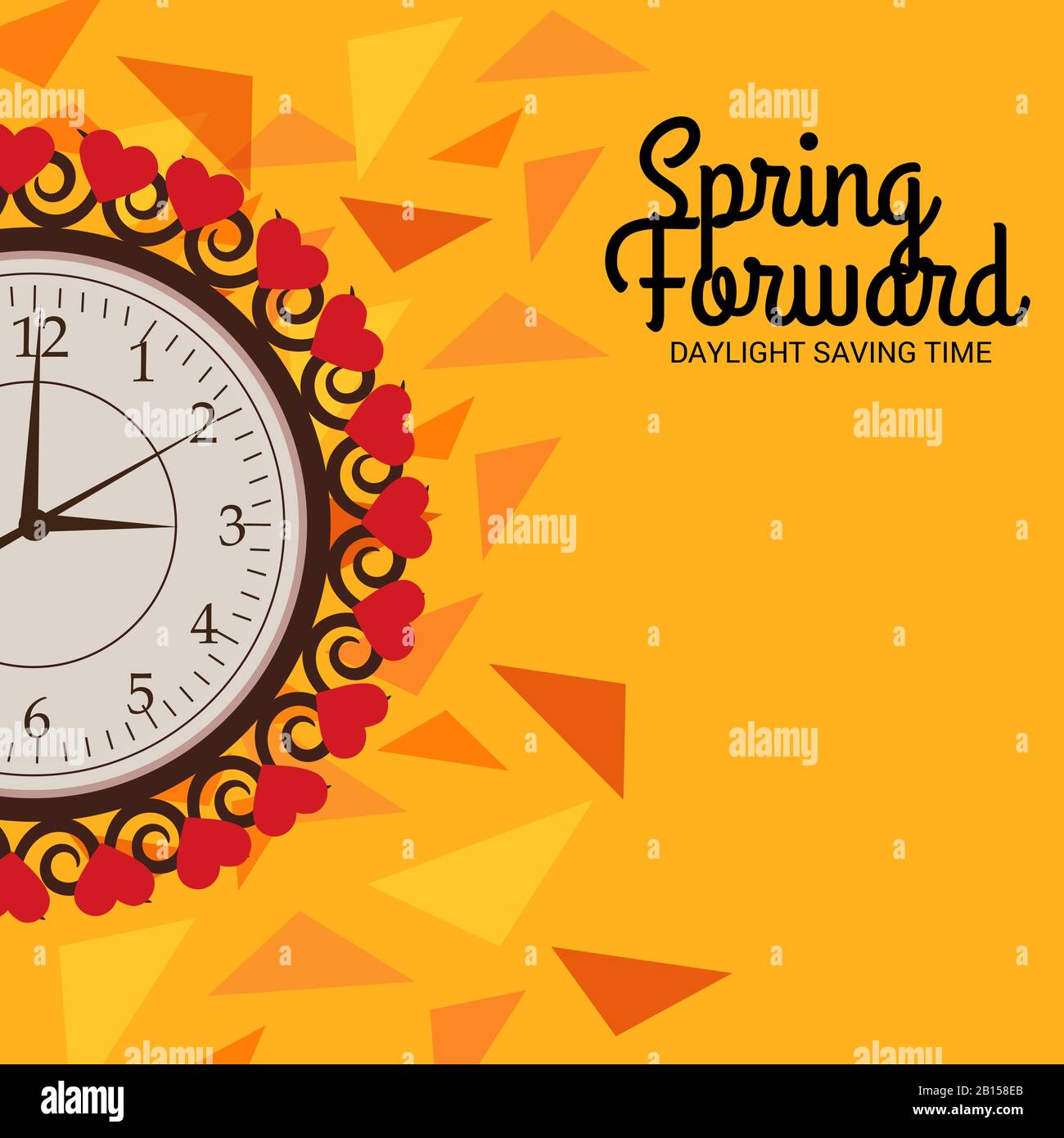 Vector illustration of a Background for Daylight Saving Time Summer ...