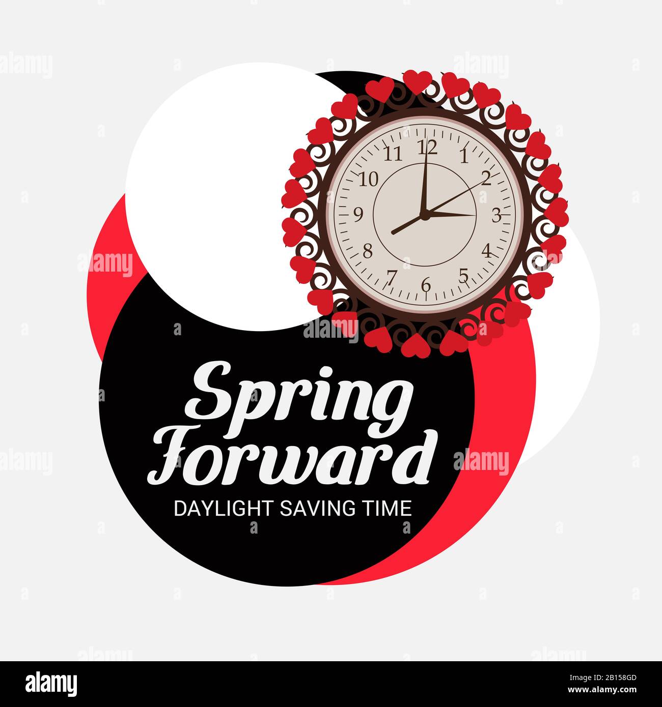Vector illustration of a Background for Daylight Saving Time Summer ...