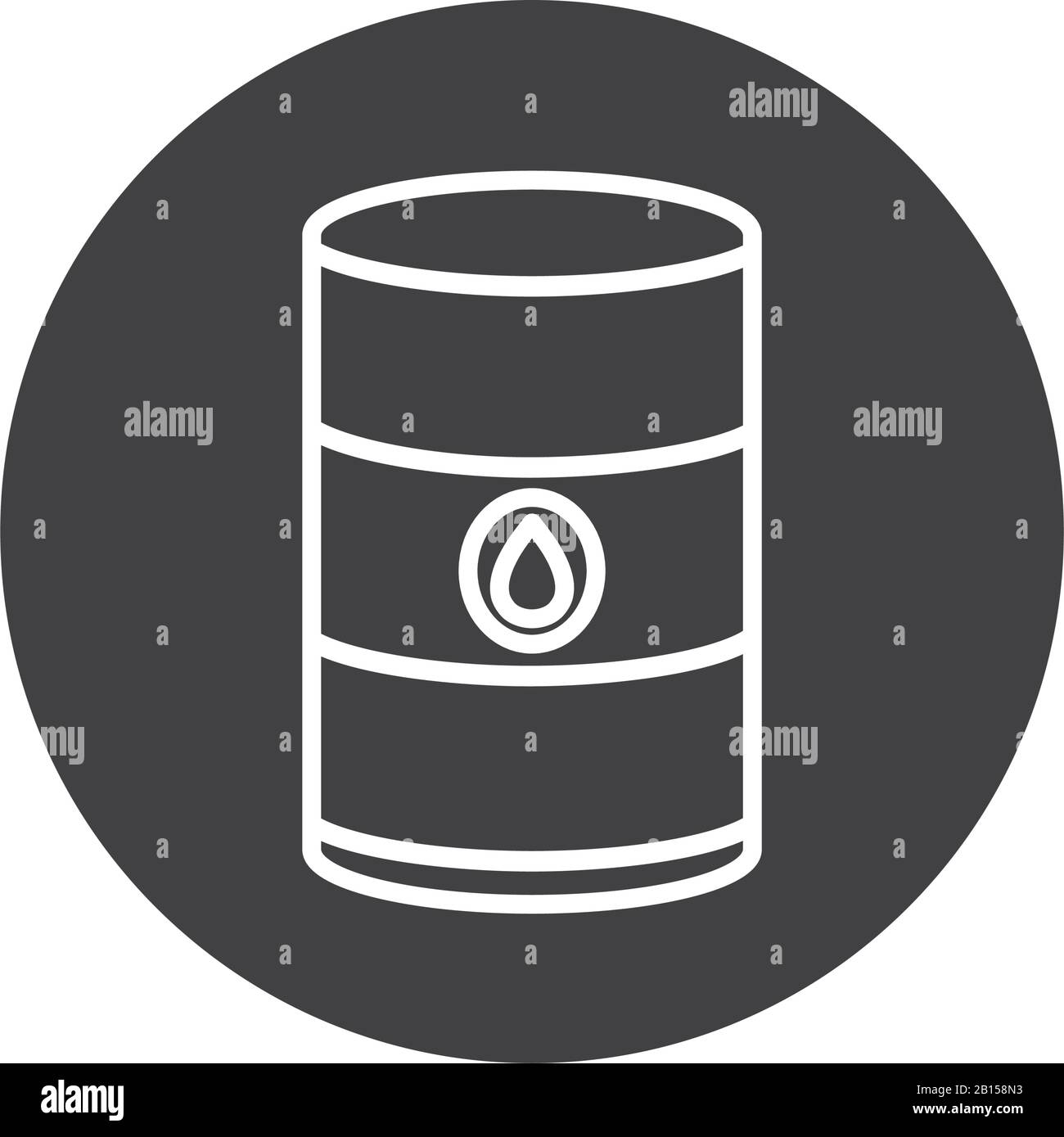 barrel line block style icon design, Oil industry Gas energy fuel ...