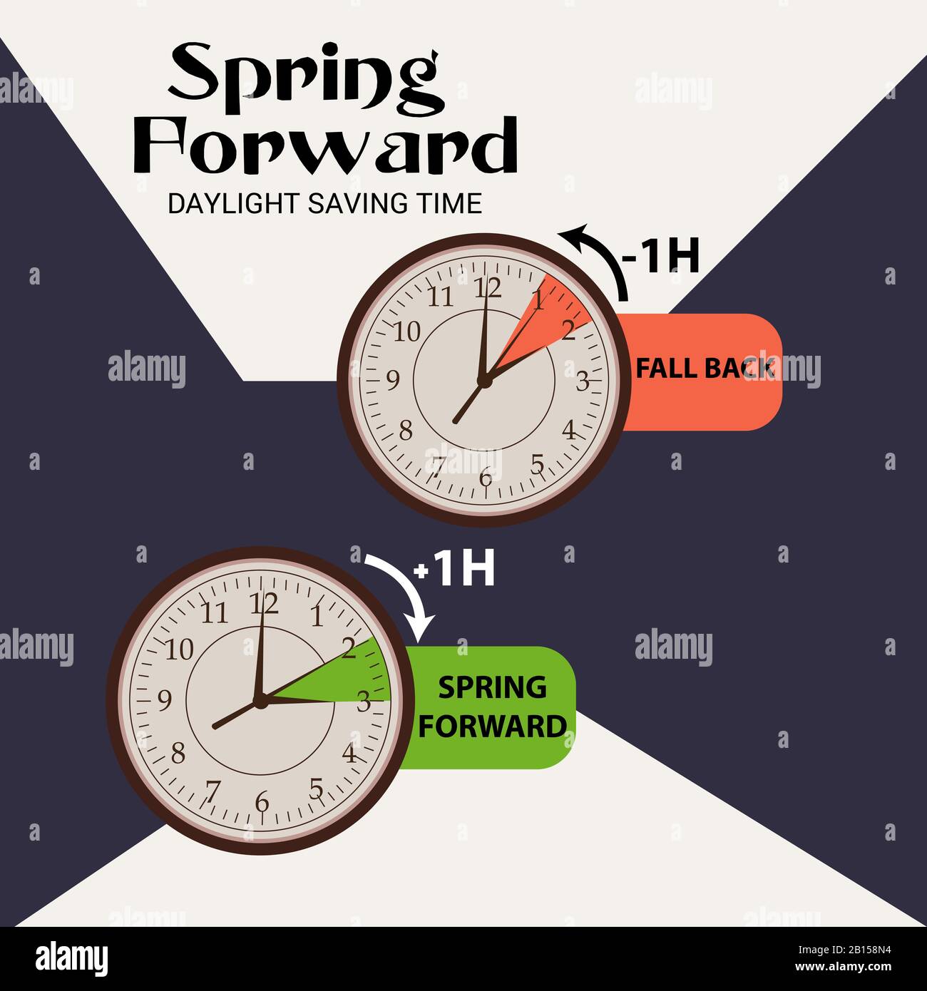 Vector illustration of a Background for Daylight Saving Time Summer ...