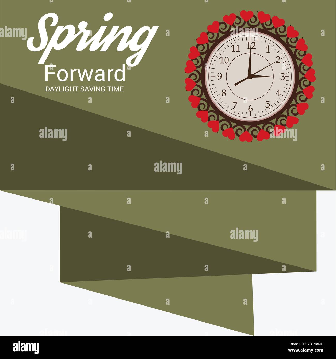 Vector illustration of a Background for Daylight Saving Time Summer ...