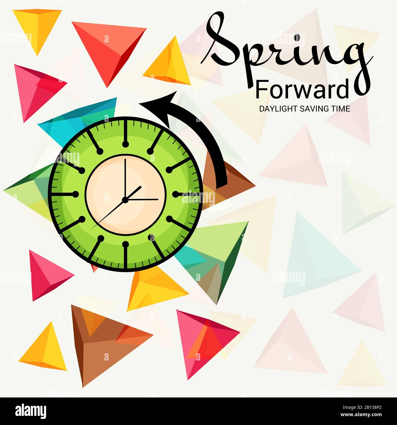 Vector illustration of a Background for Daylight Saving Time Summer ...