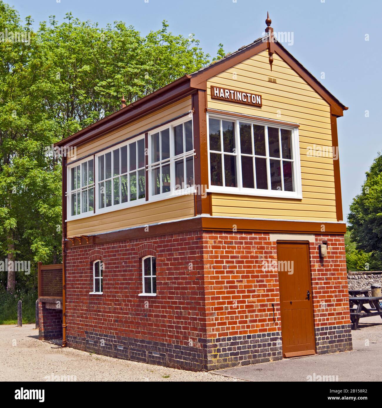 The Old Signal Box at Hartington on the Tissington Trail, Derbyshire ...