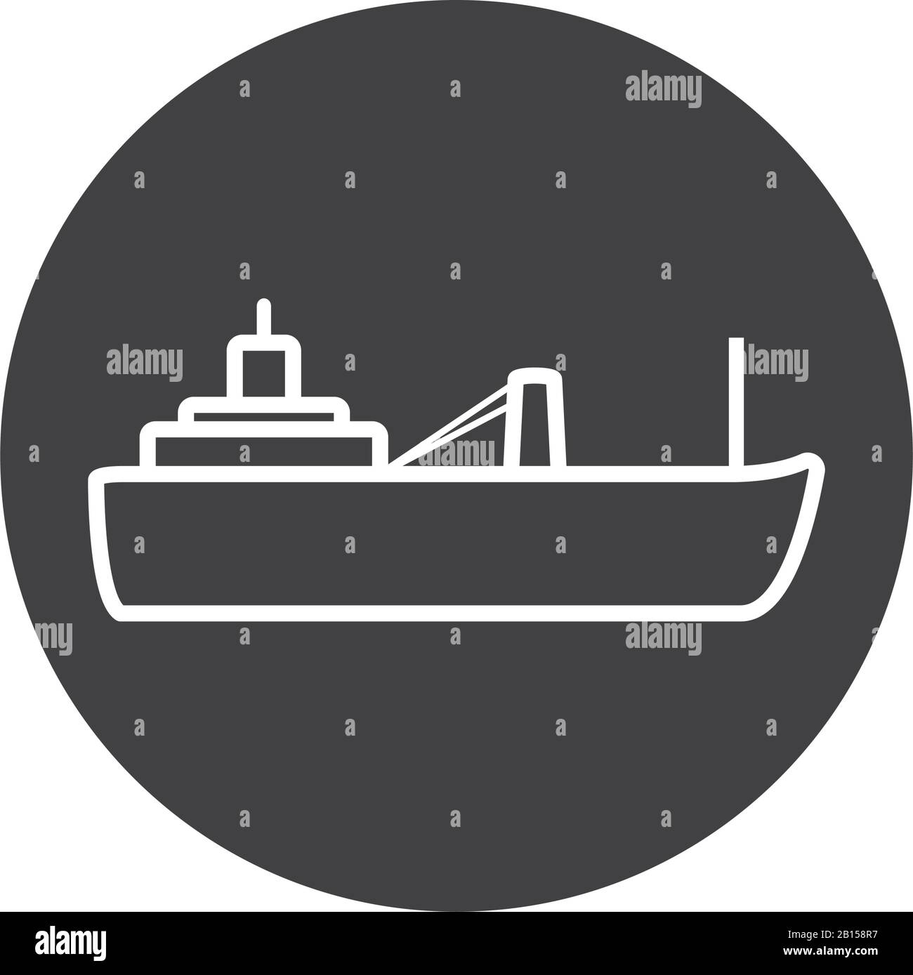 ship line block style icon design, Oil industry Gas energy fuel ...