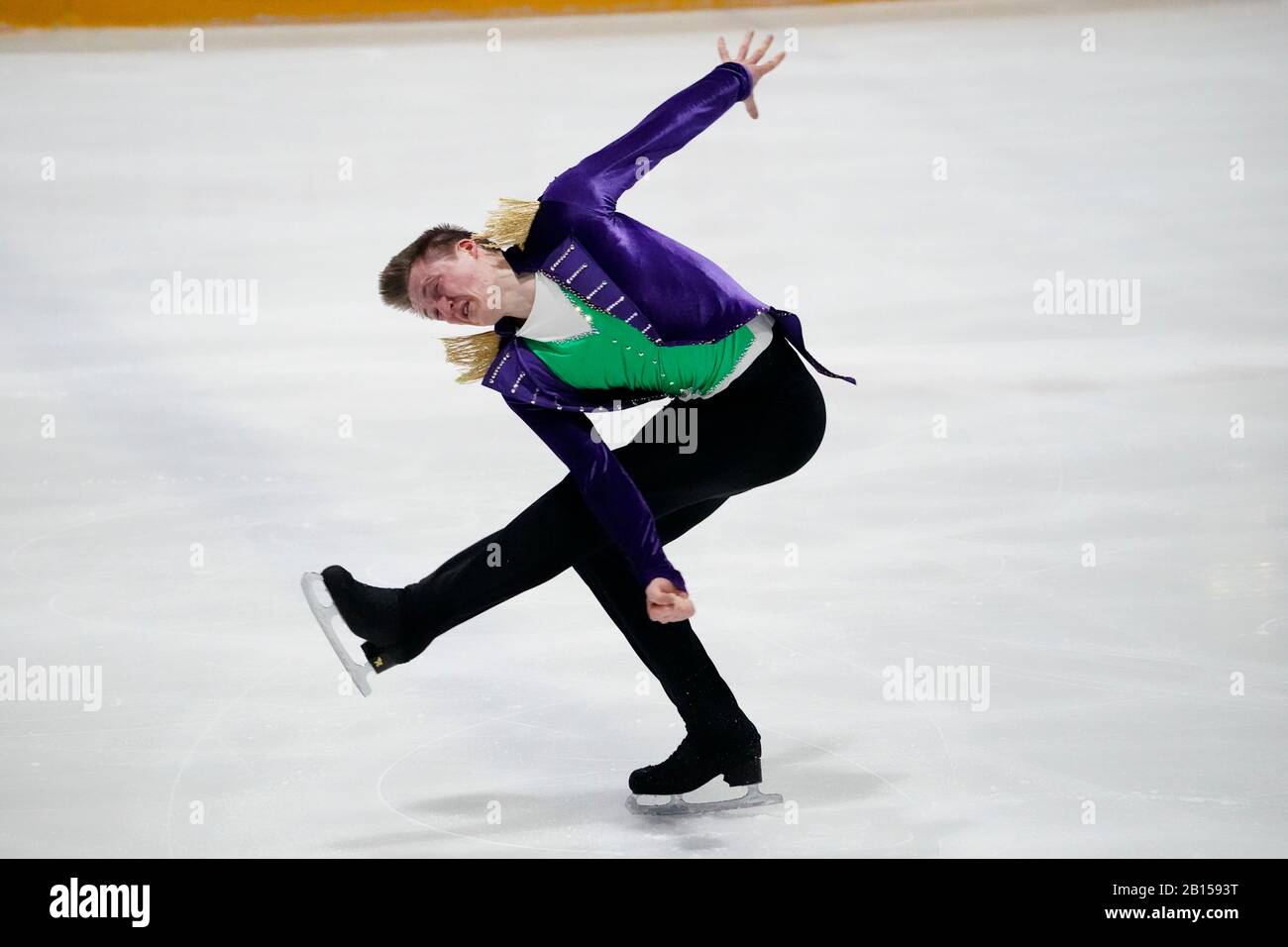 Harry Mattick (GBR) during Senior Ladies Short Program ISU Challenge on ...