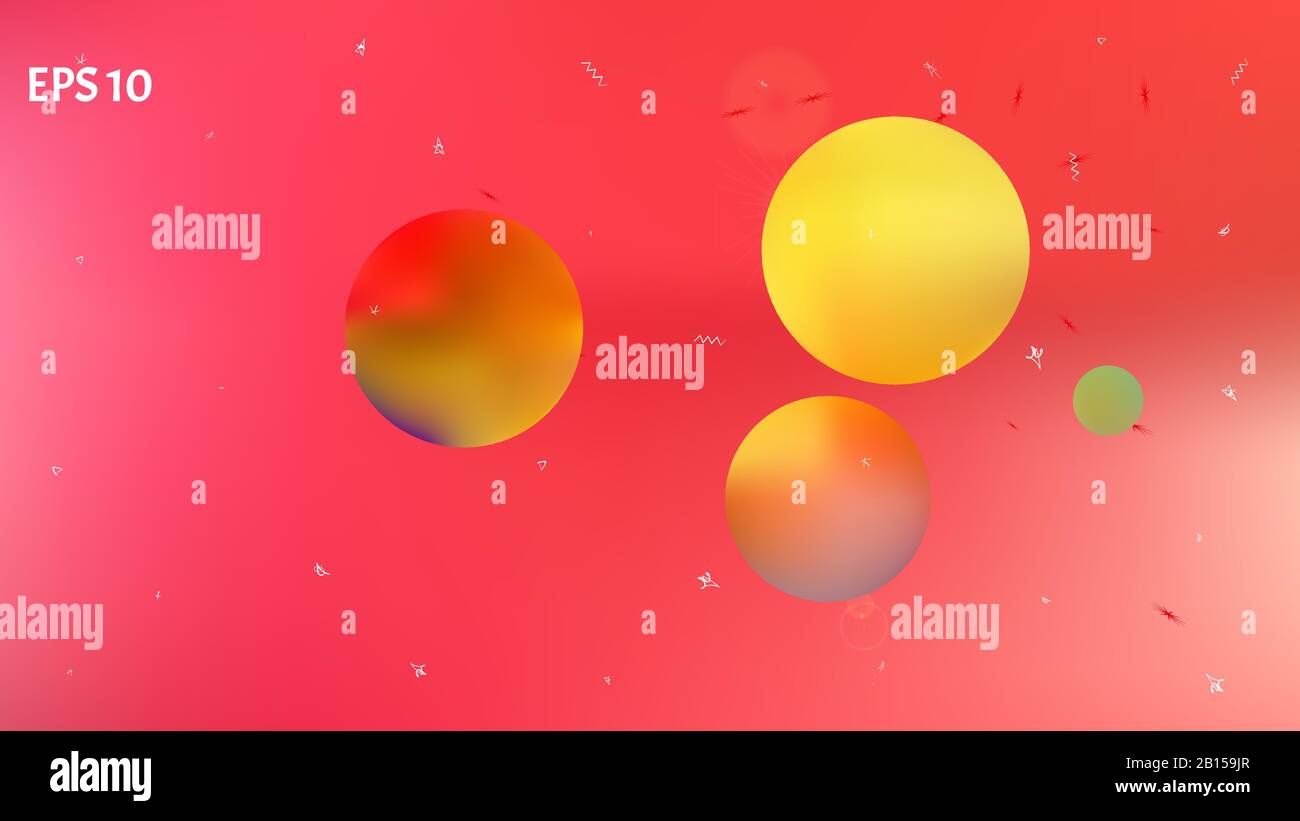 The good space themed background illustration. Colorful hi-res and ...