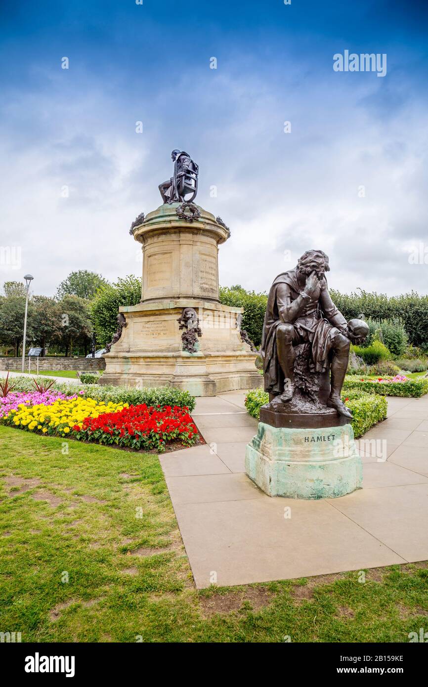 The Shakespeare Monument designed by Lord Ronald Gower is surrounded by ...