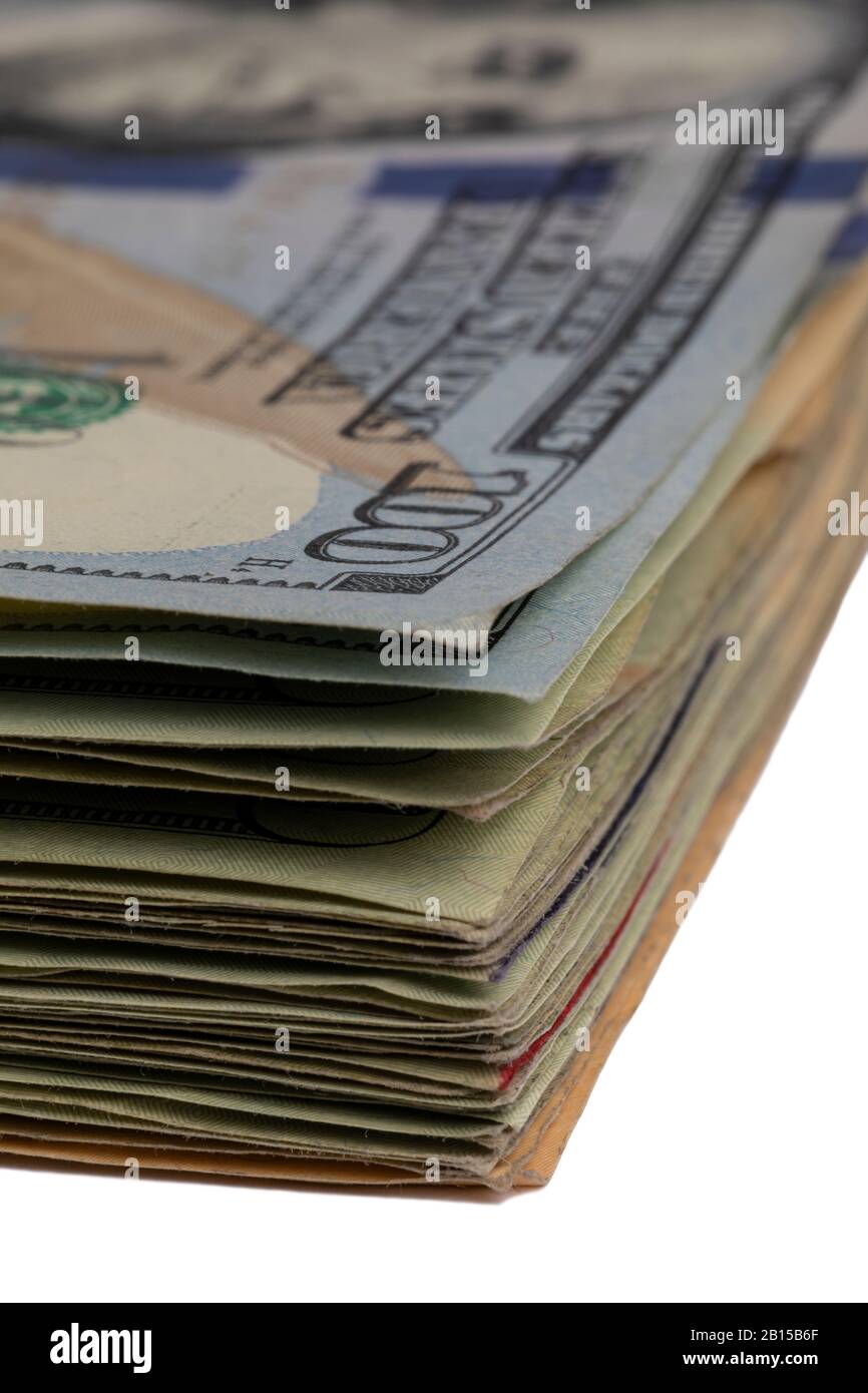 Hundred dollar bill stack hi-res stock photography and images - Alamy