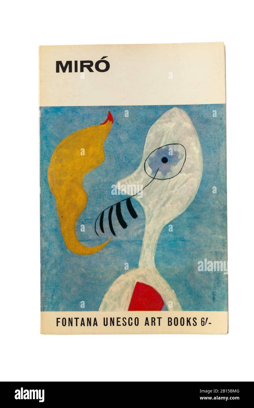 Miro book isolated on white background Stock Photo - Alamy