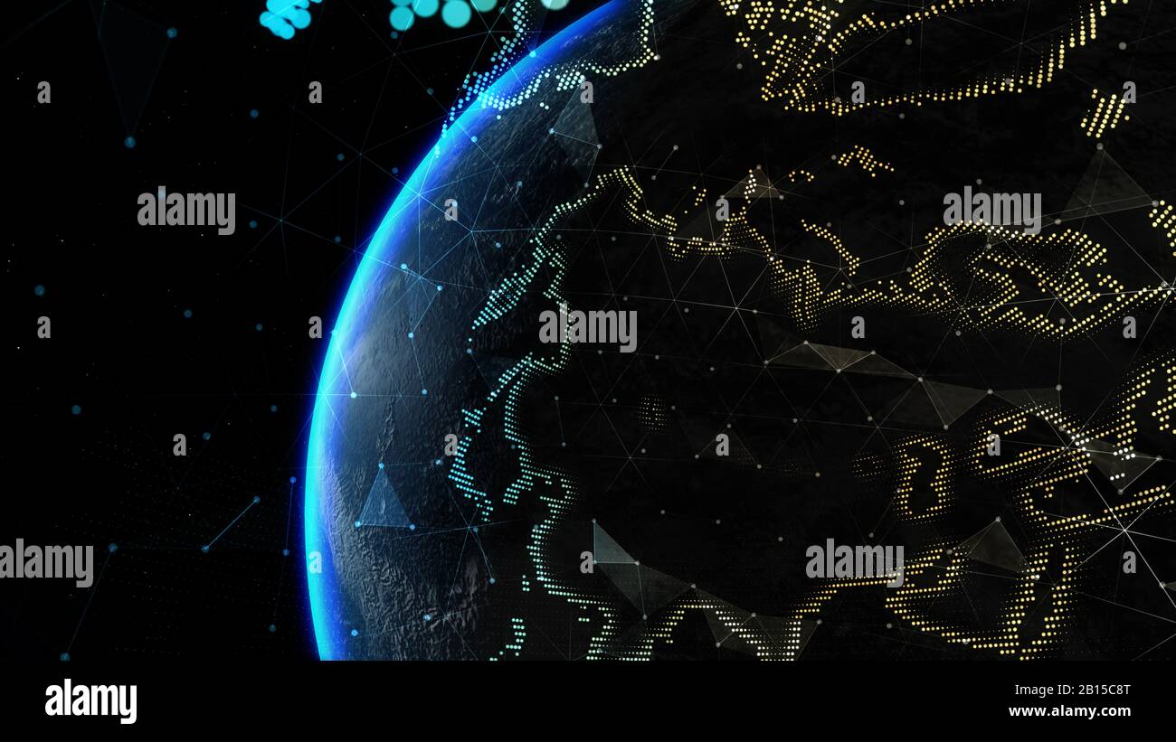 Earth Globe. Background with Light Effect. Global International ...