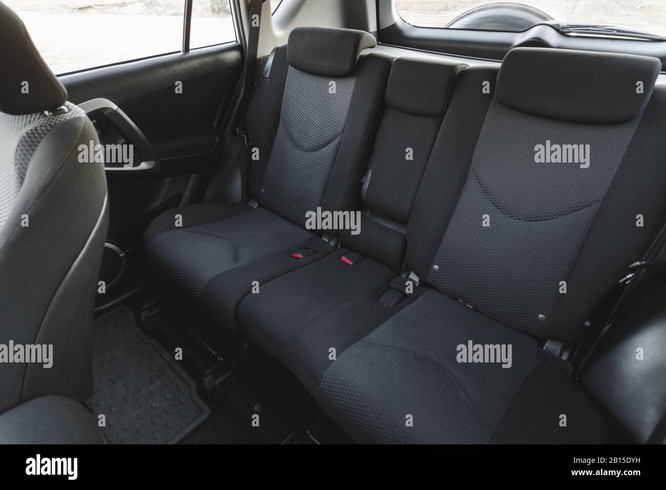 Car interior, part of back seats, close Stock Photo - Alamy