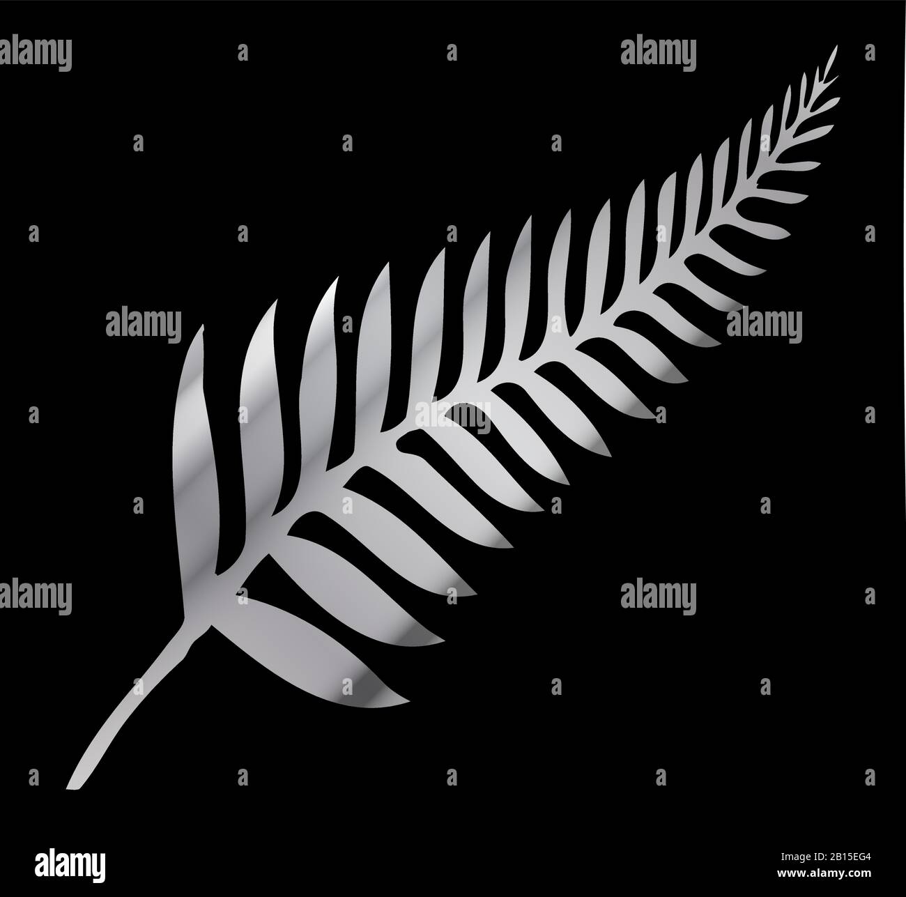 Fern leaf plant symbol emblem Stock Vector Images - Alamy