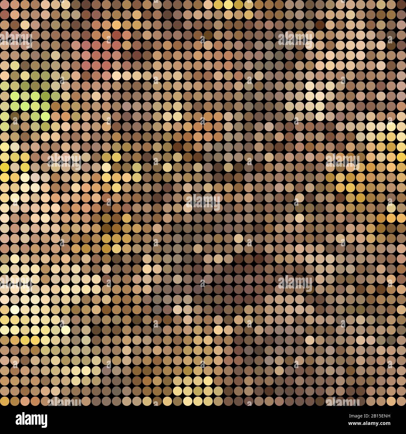 abstract vector colored round dots background - brown Stock Vector ...