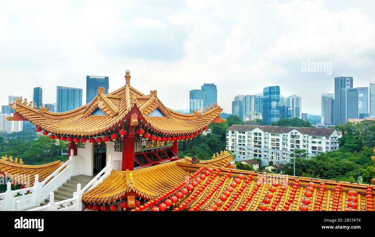 The majestic Chinese temple in traditional Chinese style Stock Photo ...