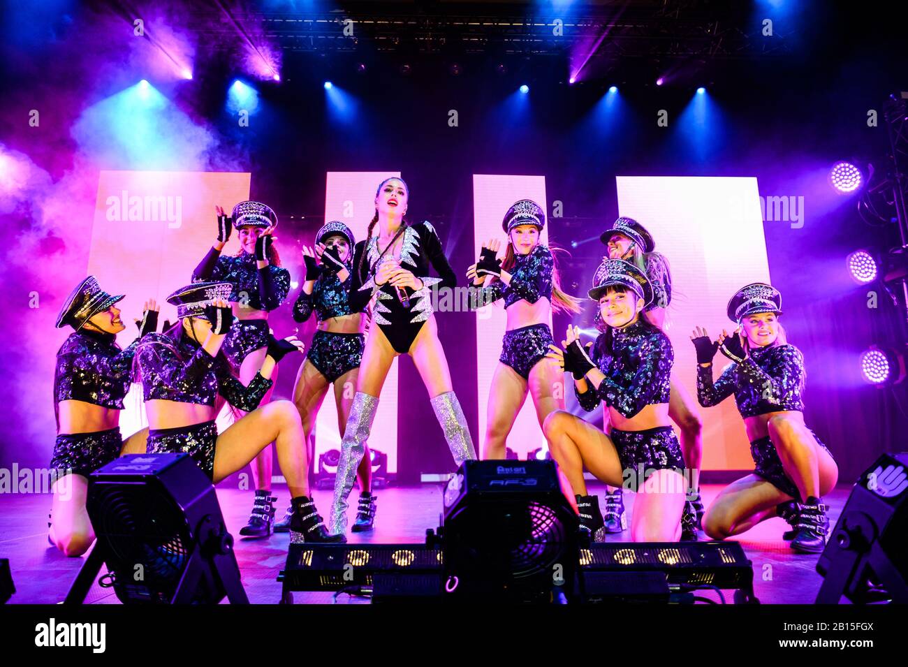 Tini Stoessel performed last night in Bassano Vi Italy for his Quiero ...