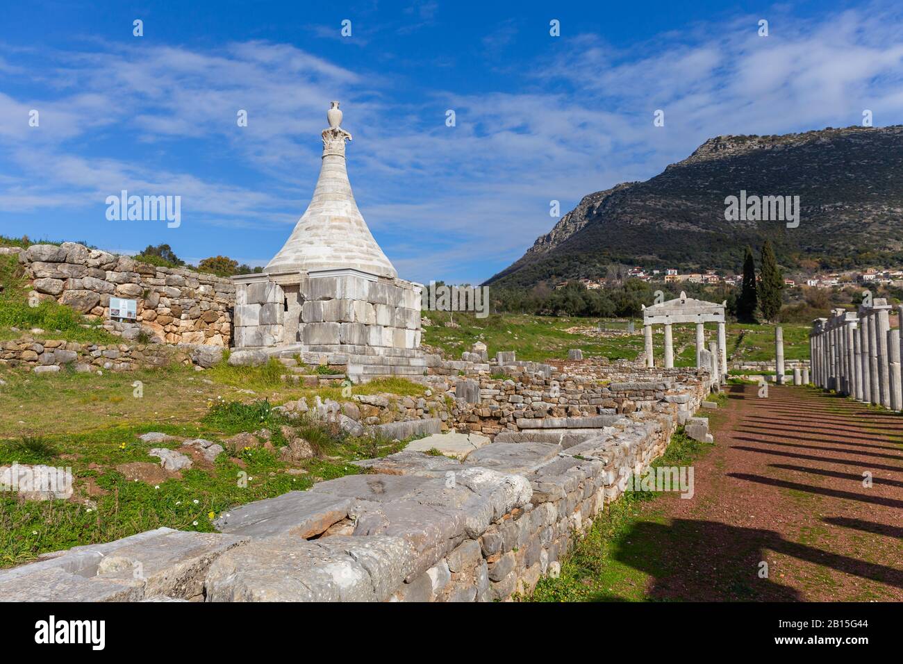 marble ruins in Anceint Messena, Peloponnese, JAN 2020 Stock Photo - Alamy
