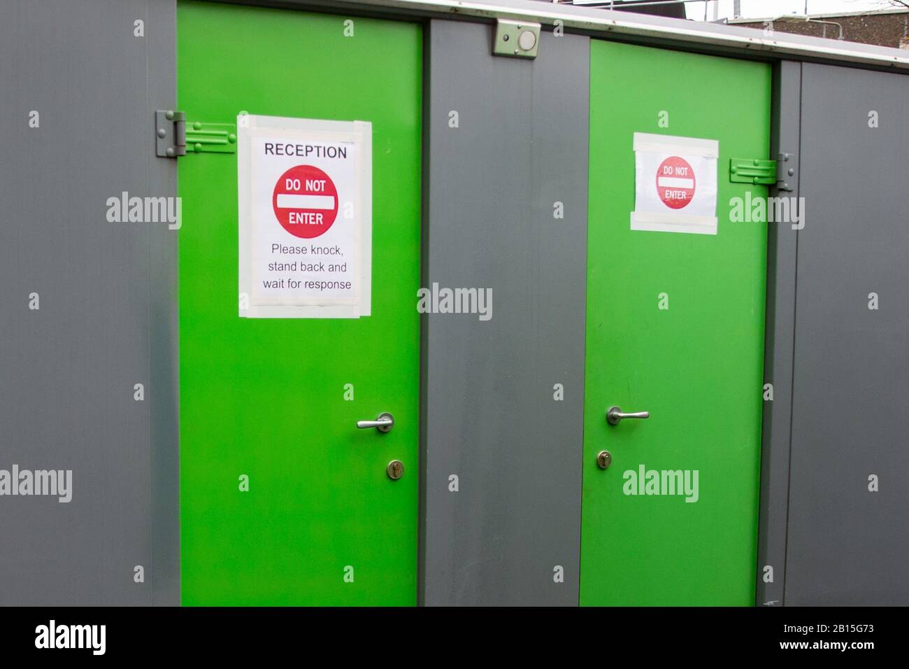 Picture dated February 15th shows the Coronavirus isolation pods that ...