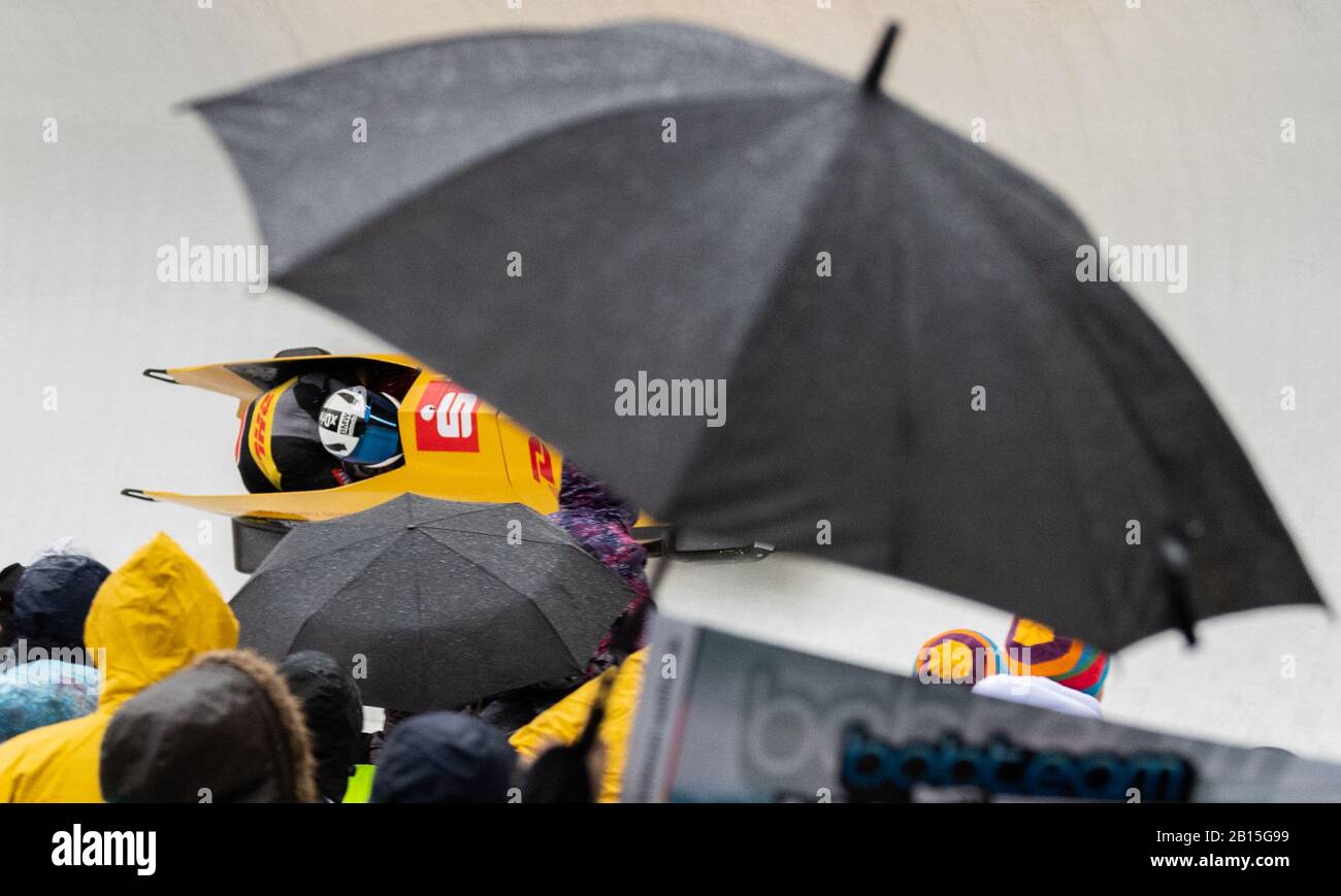 Altenberg, Germany. 23rd Feb, 2020. Bob: World Championship, two-man ...