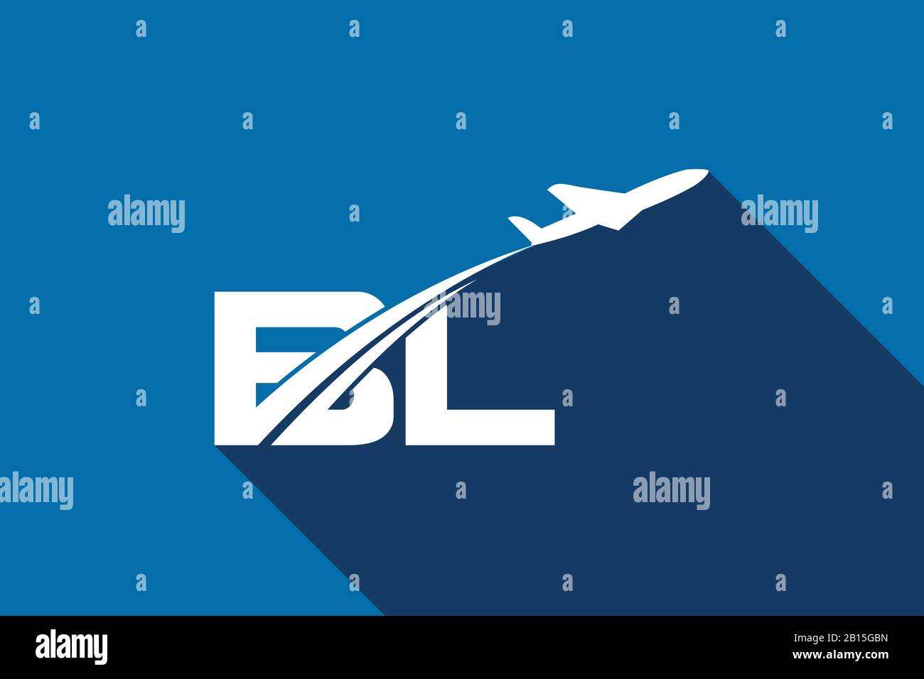 Initial Letter B and L with Aviation Logo Design, Air, Airline ...