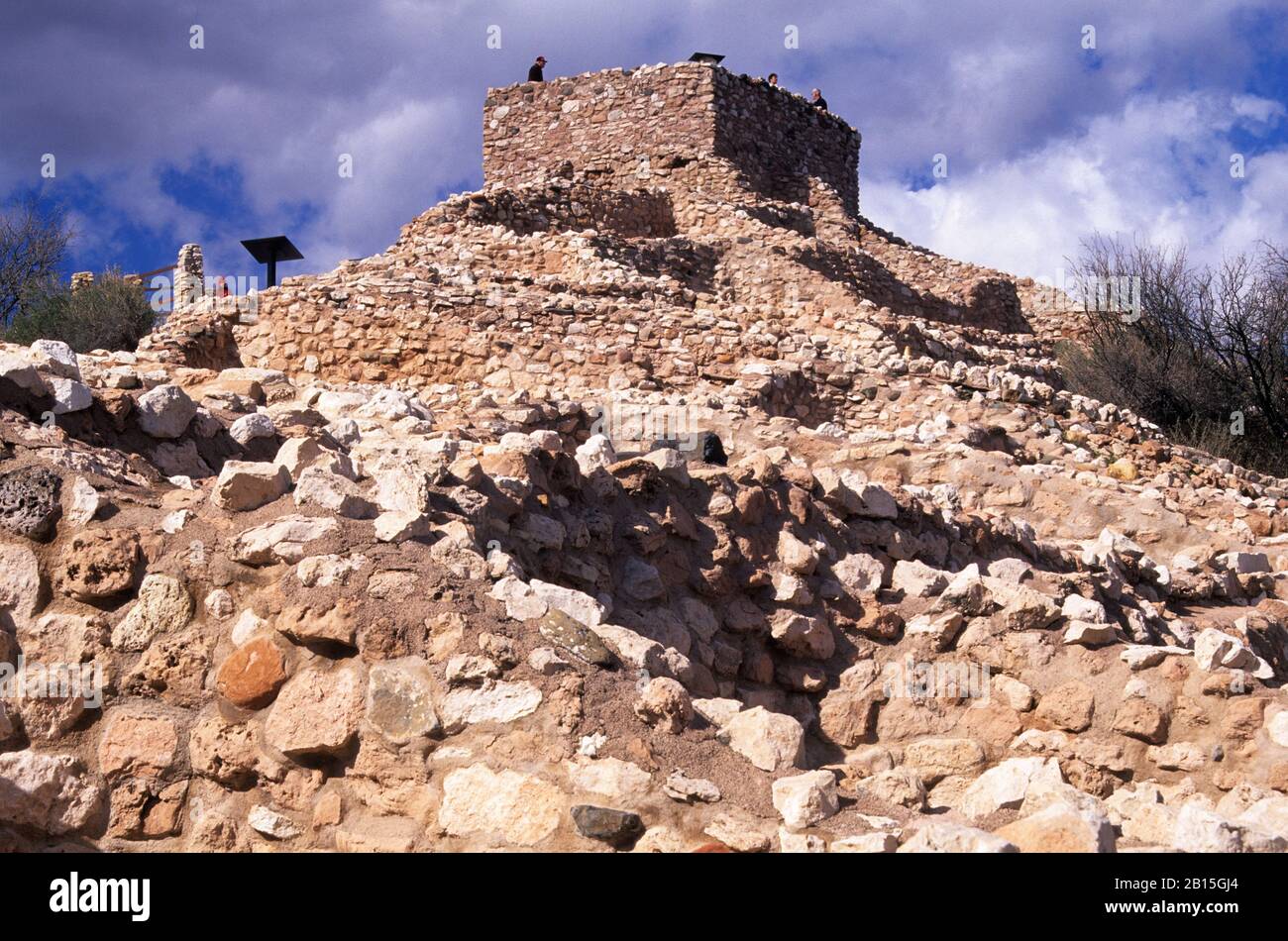 Tuzigoot Pueblo ruins, Tuzigoot National Monument, Arizona Stock Photo ...