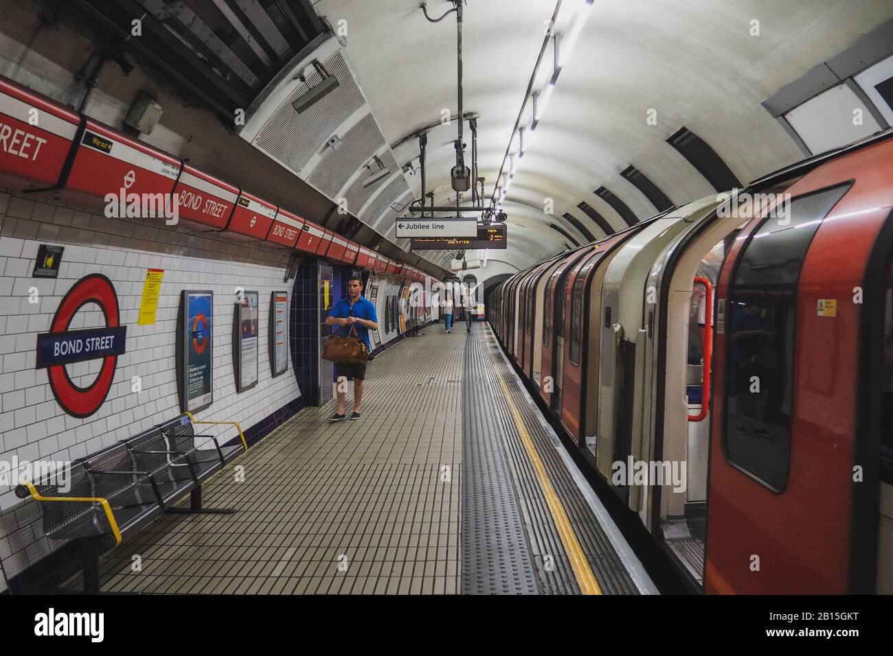 London underground, tube interior Stock Photo - Alamy