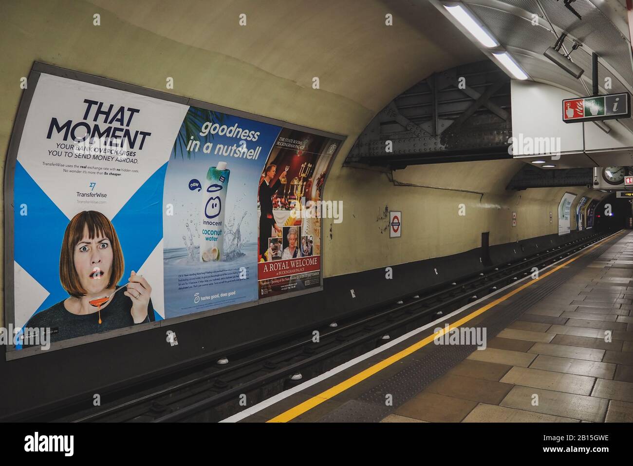 London underground, tube interior Stock Photo - Alamy