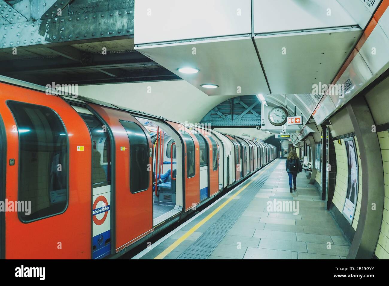 London underground, tube interior Stock Photo - Alamy