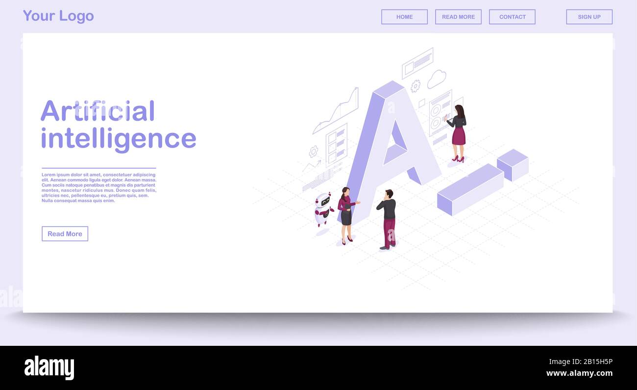 Isometric ai customer support hi-res stock photography and images - Alamy