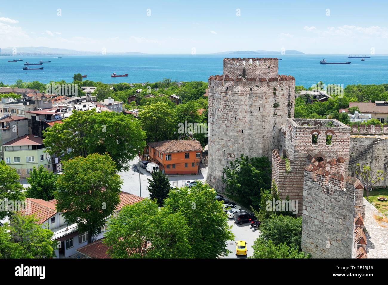 The Yedikule Fortress in Istanbul, Turkey. Yedikule fortress, or Castle ...