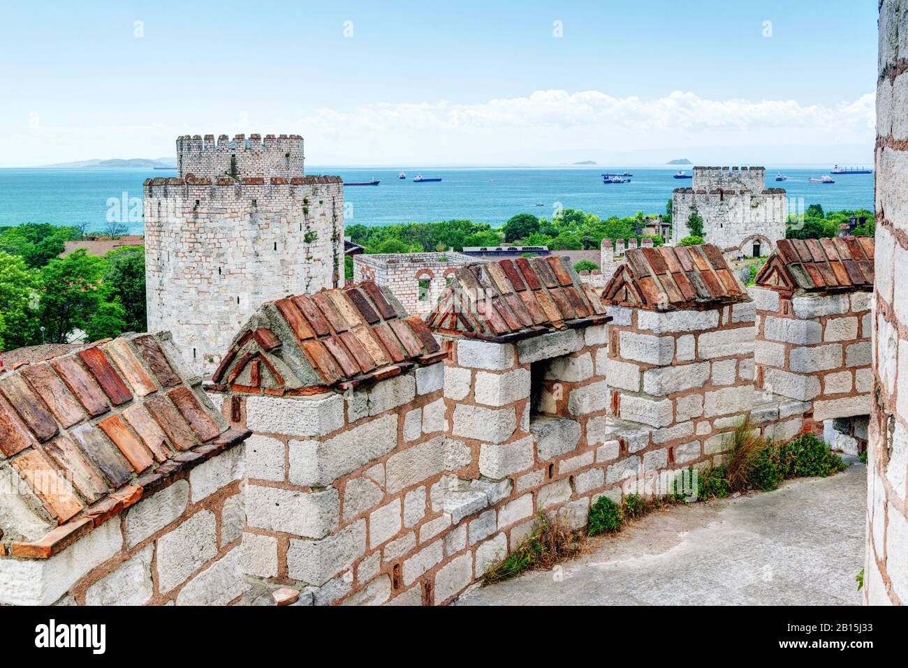 The Yedikule Fortress in Istanbul, Turkey. Yedikule fortress, or Castle ...