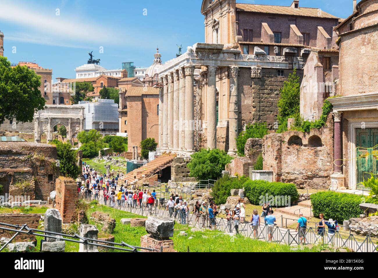 ROME - MAY 10: Roman Forum on may 10, 2014 in Rome, Italy. The Roman ...