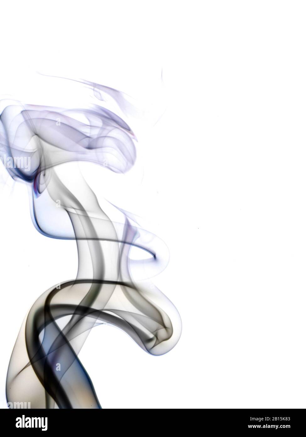 abstract photo of white whirled smoke pattern on white background Stock ...
