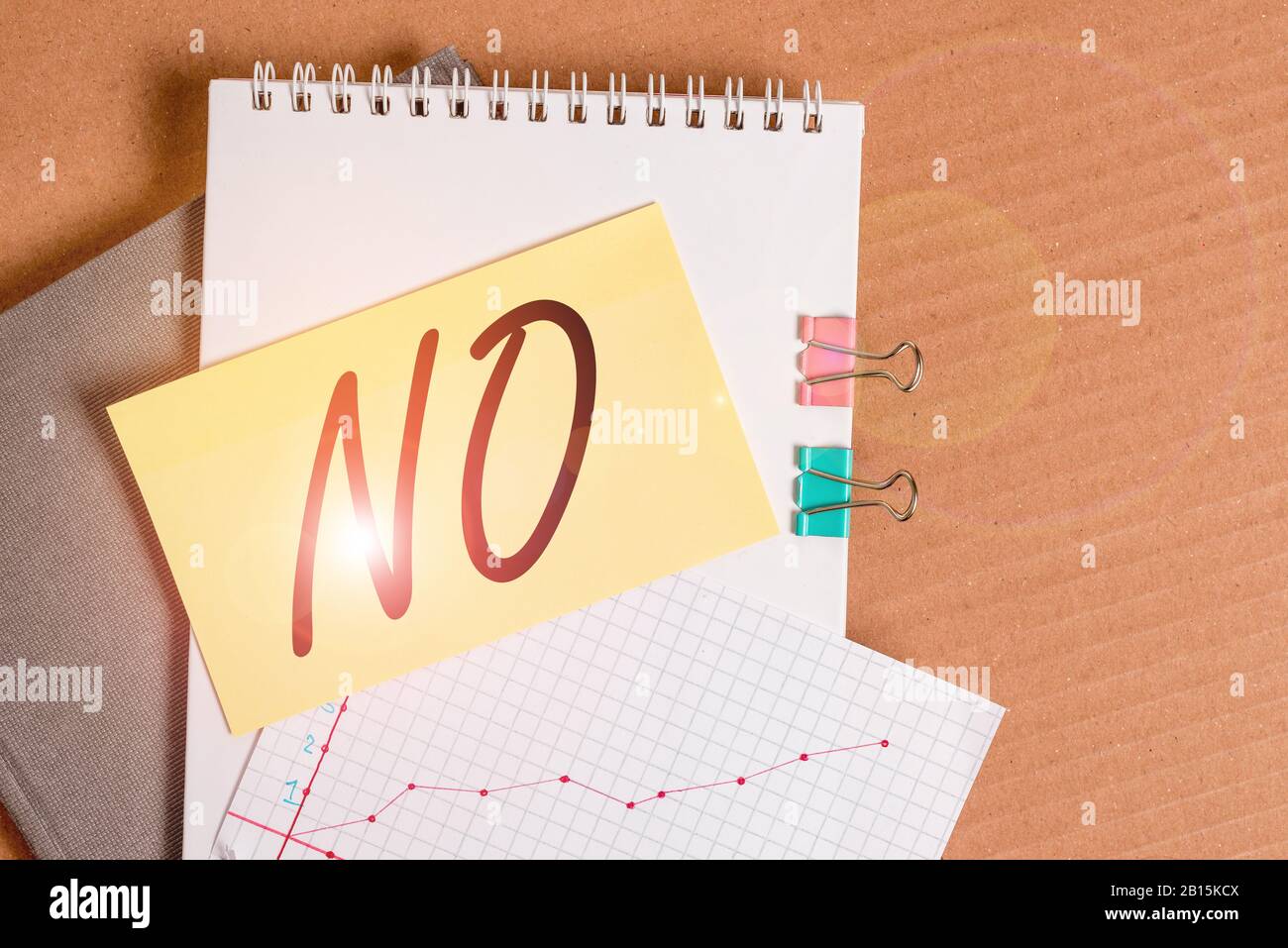 Writing note showing No. Business concept for Put a stop on the current ...