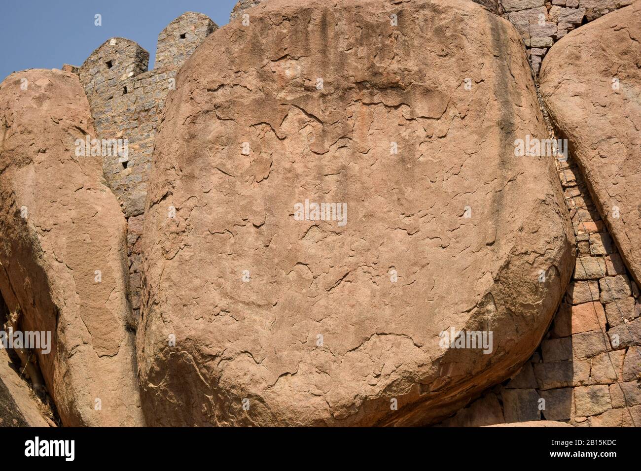 Pattern of Vintage Old rock stone Texture Red Color Background Stock ...