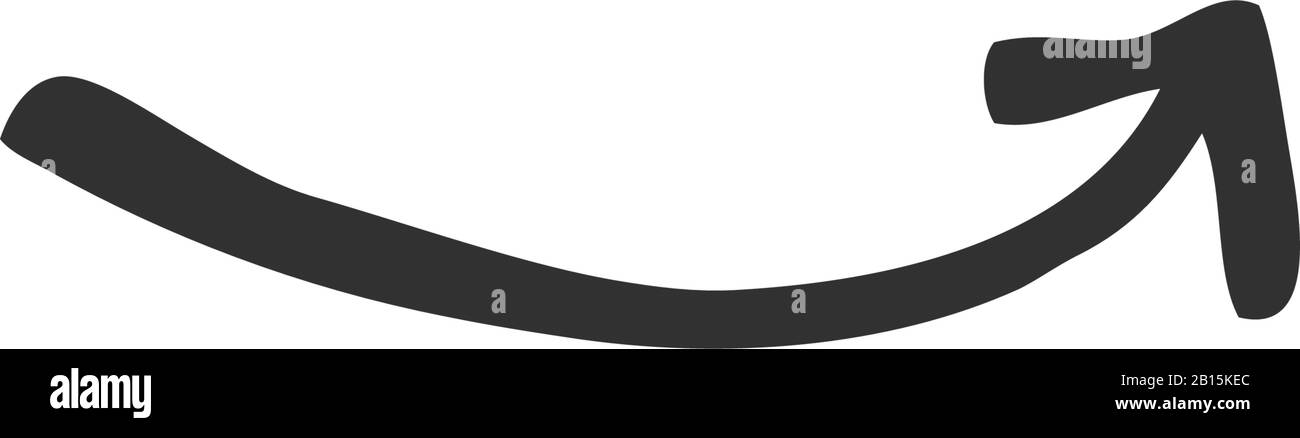 Simple hand drawn doodle style arrow up. Stock Vector illustration ...