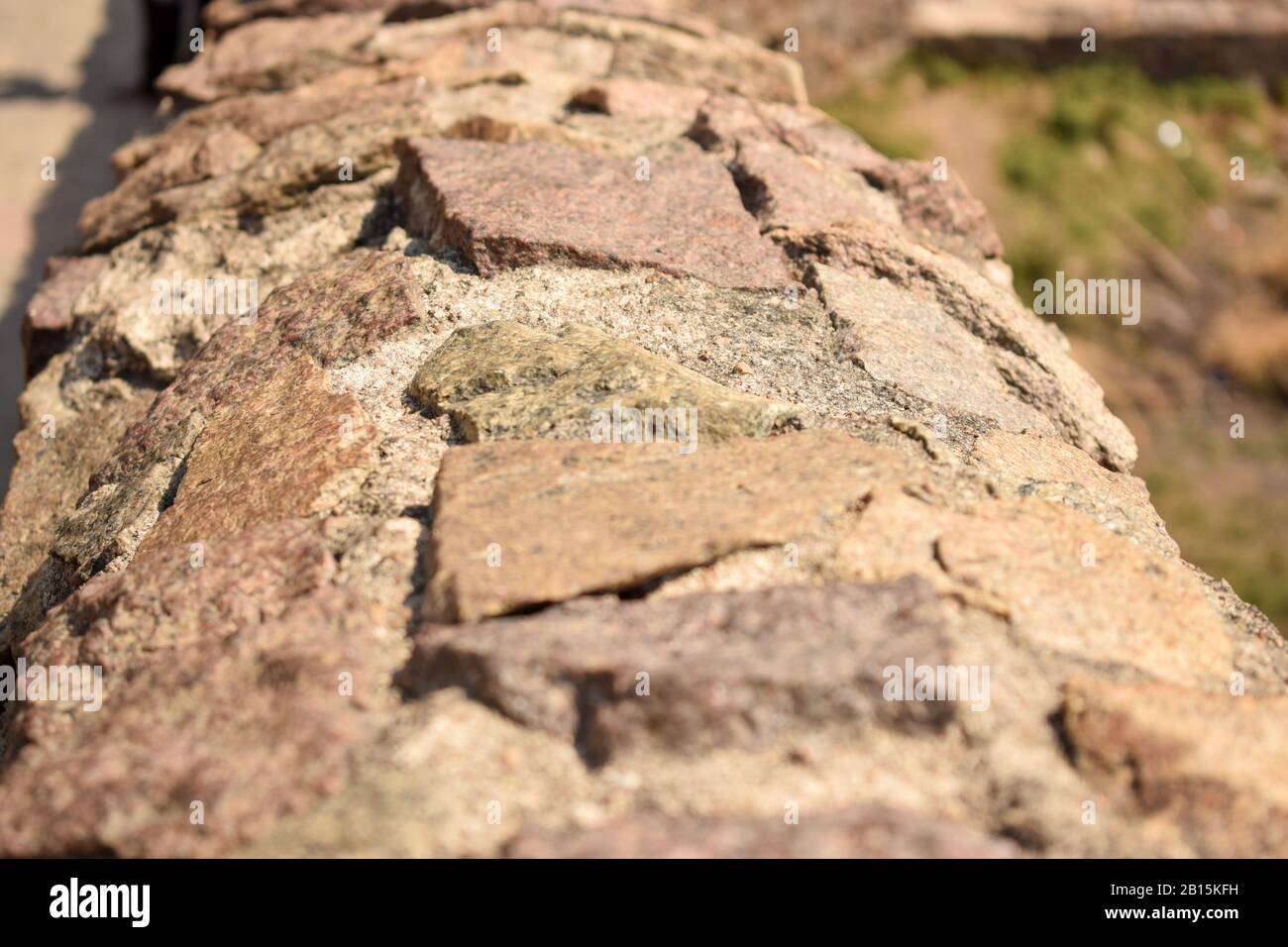 Pattern of Vintage Old rock stone Texture Red Color Background Stock ...