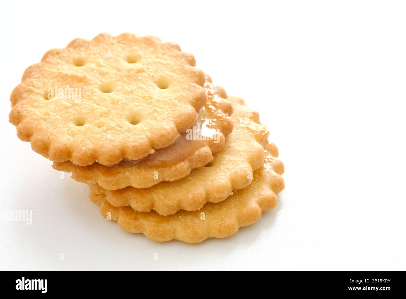 Stack of sweetmeal digestive biscuits isolated on white Stock Photo - Alamy