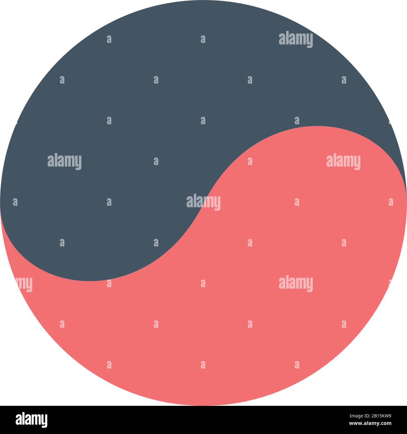 yin and yang simple symbol. Stock Vector illustration isolated on white ...