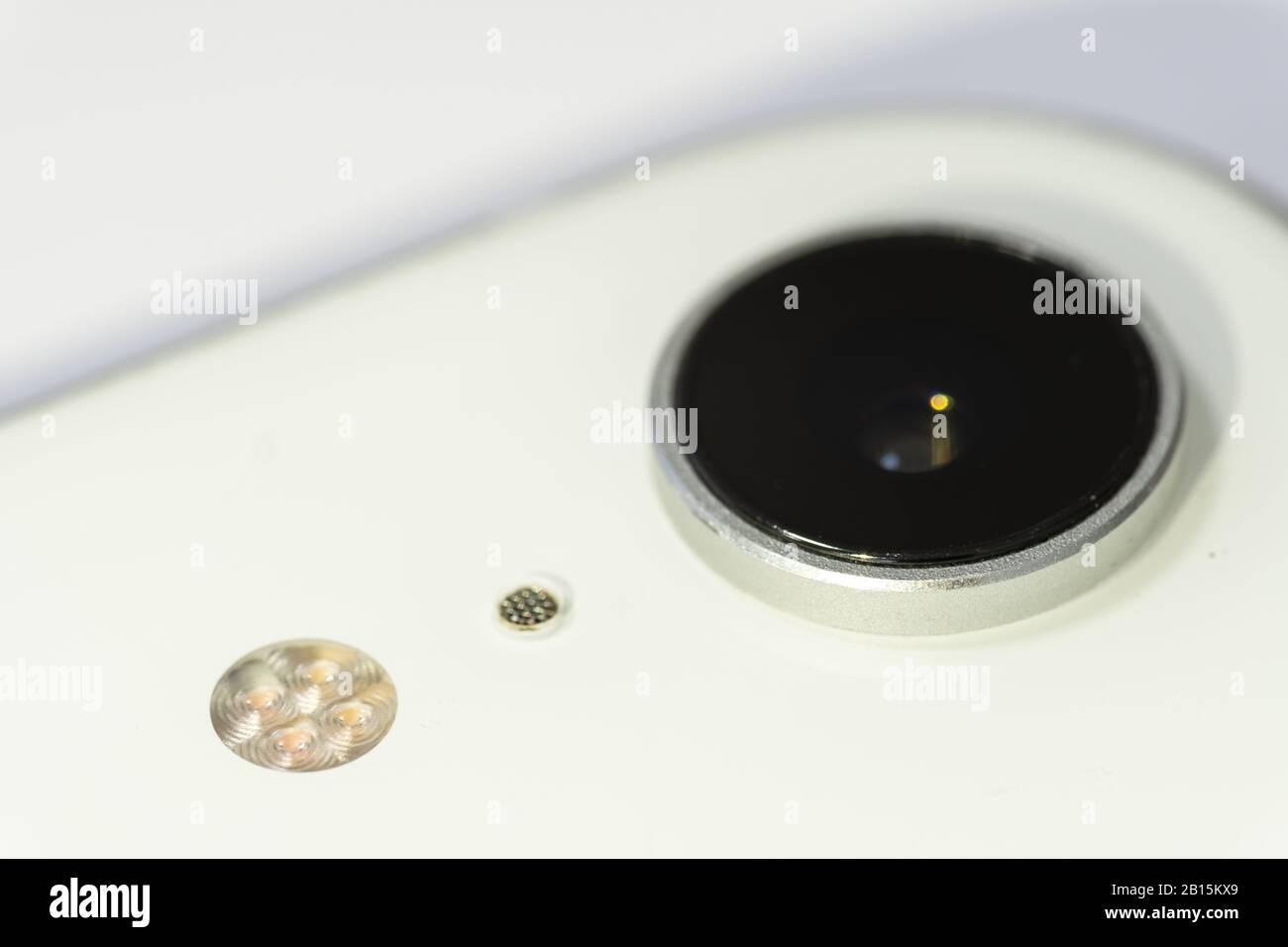 back Camera and flash of smart phone background Stock Photo - Alamy