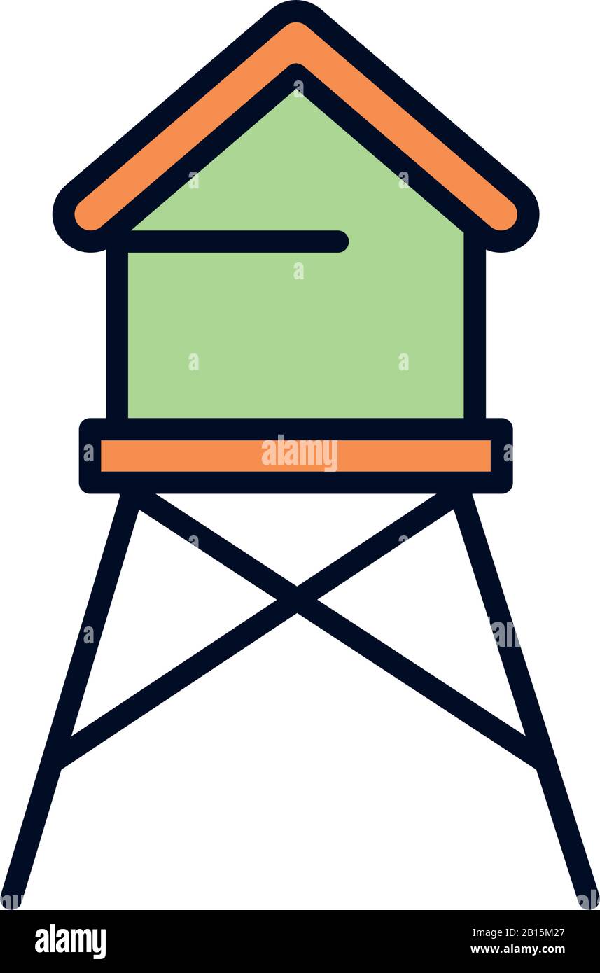 farm building line fill style icon design, agronomy lifestyle ...