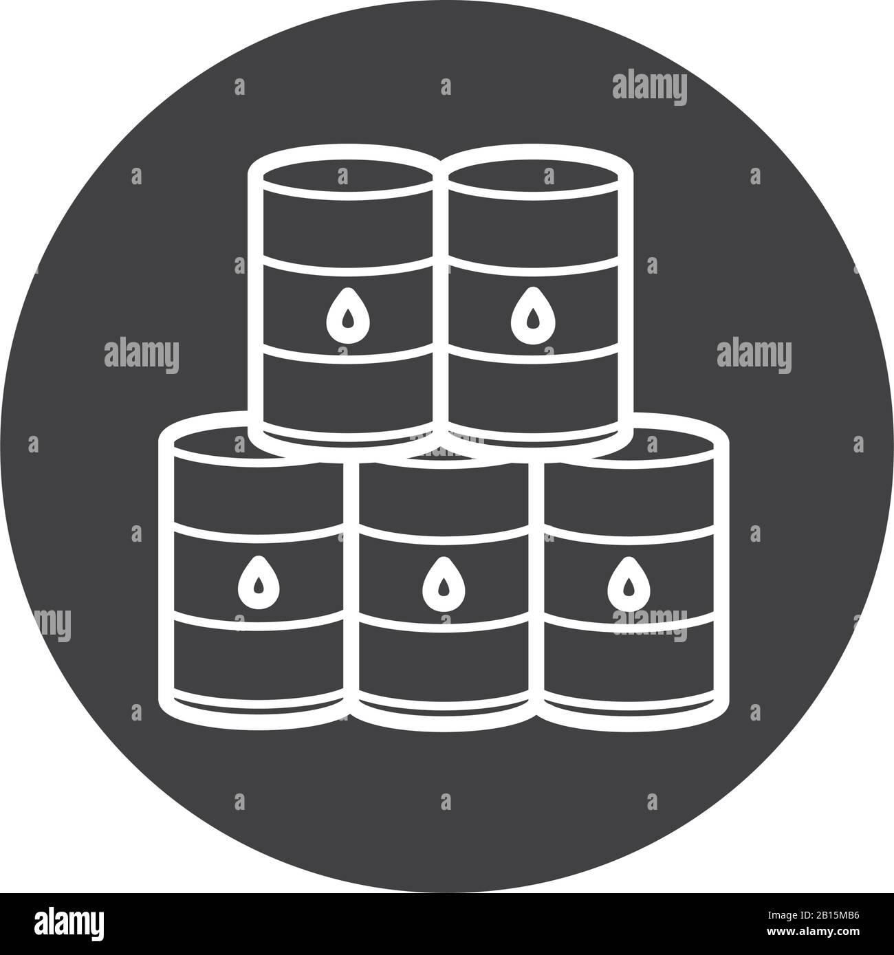 barrels line block style icon design, Oil industry Gas energy fuel ...