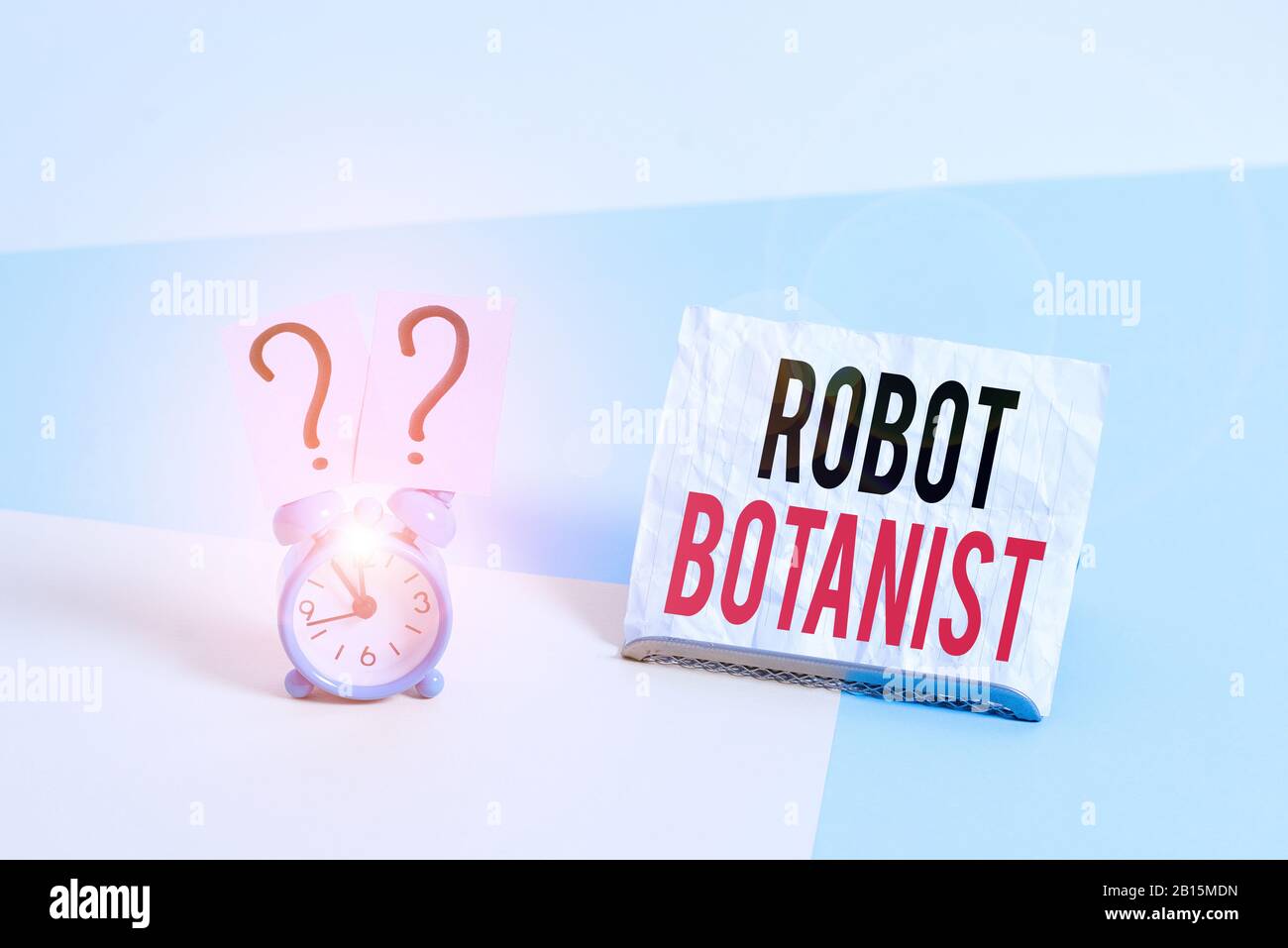 Writing note showing Robot Botanist. Business concept for Methods for ...