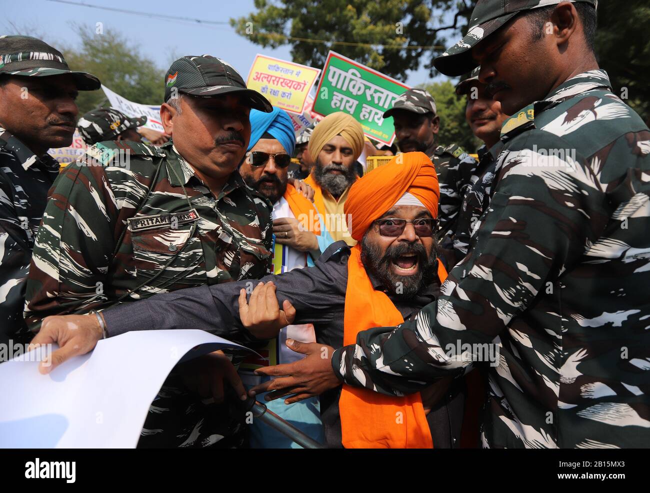 Centre Reserve Police (CRP) personnel arrest National Akali Dal ...