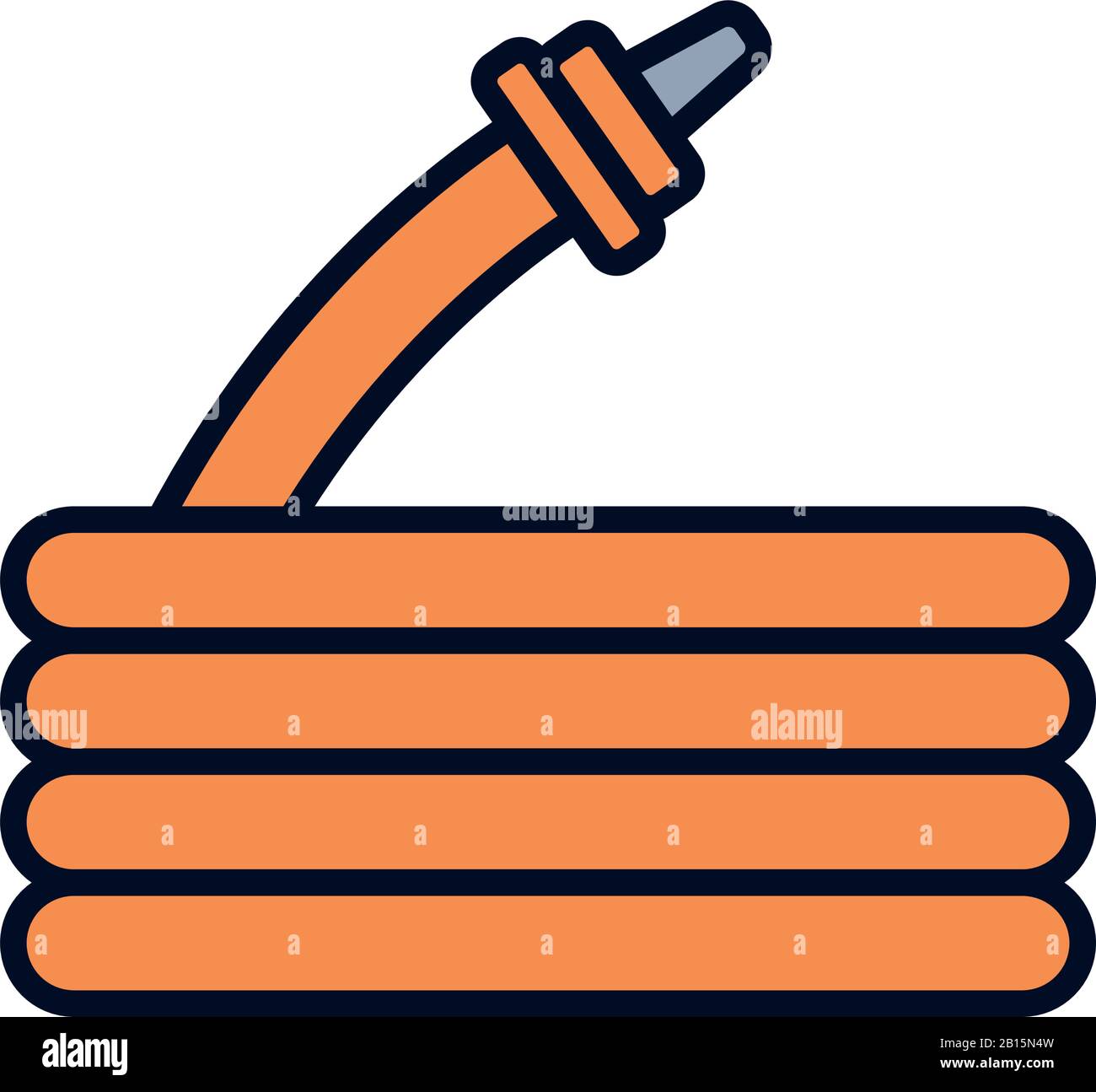 water hose tool line fill style icon design, agronomy farm lifestyle ...